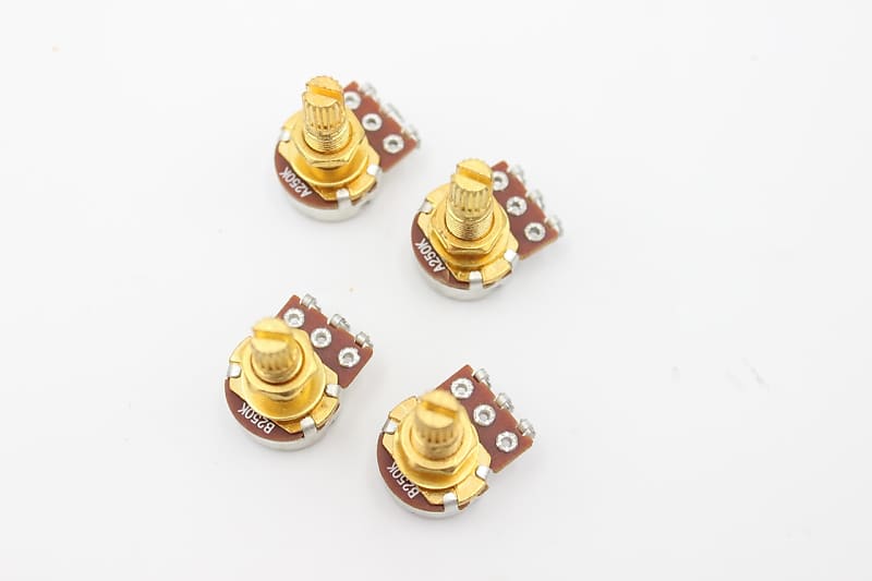 (2)V A250 + (2)T B250 Gold Mini Volume Pot 18mm | Reverb Australia