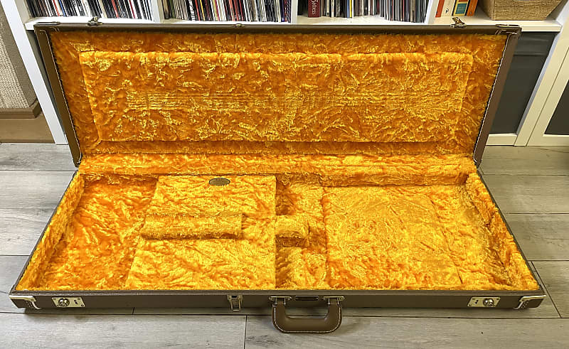 Fender G&G Left Right Hand Deluxe Brown Gold Plush Jazzmaster | Reverb