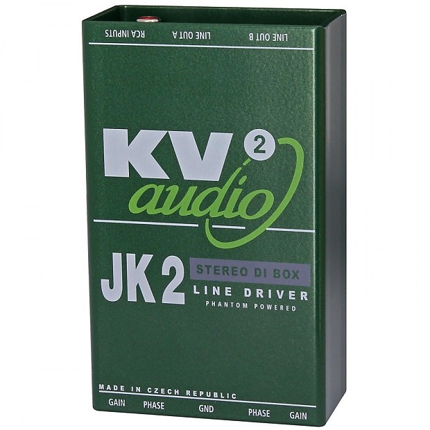 KV2 Audio - JK2 Professional Stereo DI Box & Line Driver for | Reverb