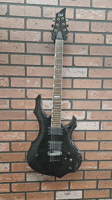 ESP LTD F 401FM See-Thru Black Emg's | Reverb