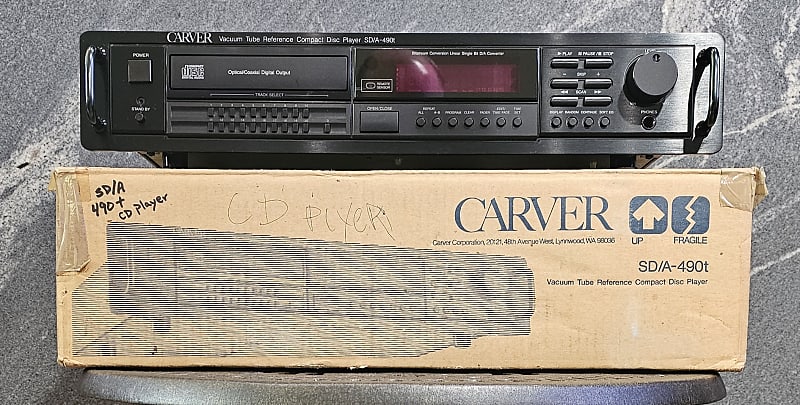 Carver SD/A 490T CD Player With Remote And Box Excellent | Reverb