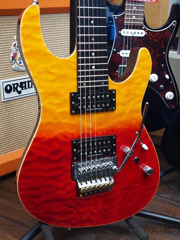 ESP Custom Order M7 【7 String】 2010 - See Thru Red To See | Reverb