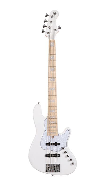 Cort Elrick NJS 5 , 5-String Bass, White | Reverb