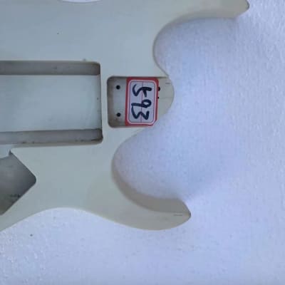 Glossy White Double Cutaway JEM Style Guitar Body | Reverb