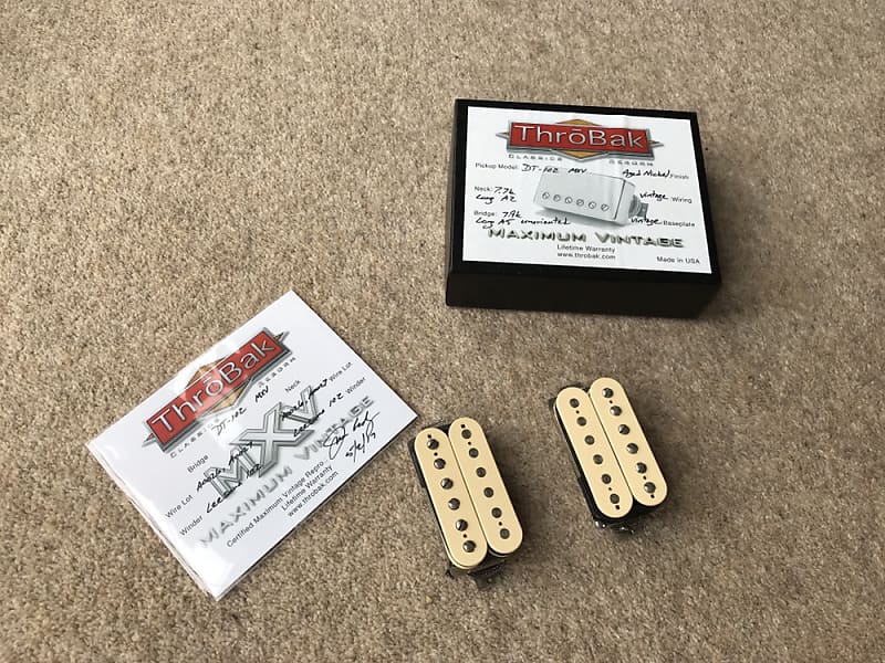 ThroBak DT-102 MXV PAF Pickups (Wizz, Stephens Design) | Reverb