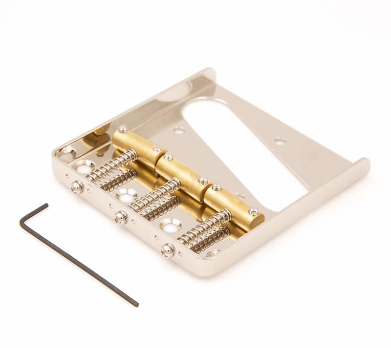 Tone NInja 4 hole 3 Saddle Telecaster Drop in Upgrade Bridge, | Reverb