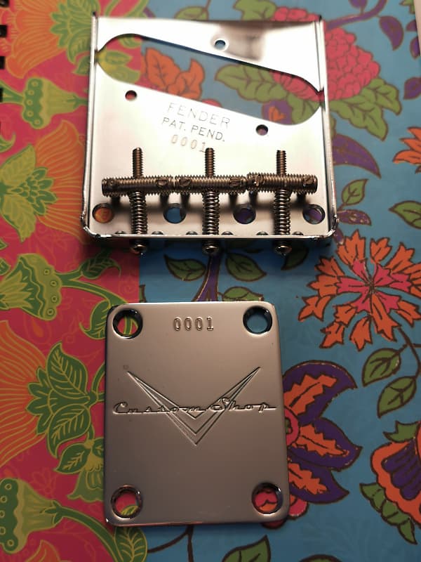 Fender Telecaster bridge plate and Custom Shop Neck | Reverb Canada