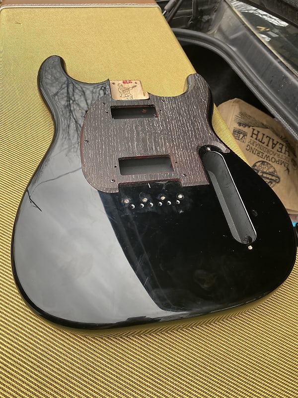 Warmoth Strat Tele Body Black | Reverb