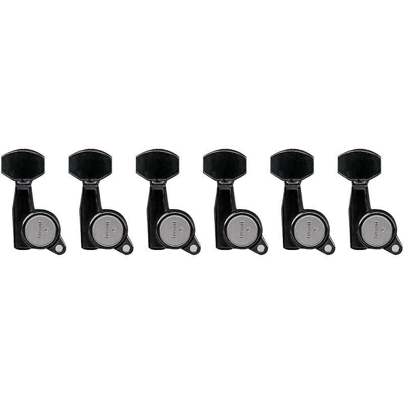 Gotoh G38B Cosmo Black Machine Heads 6-In-Line Acoustic | Reverb