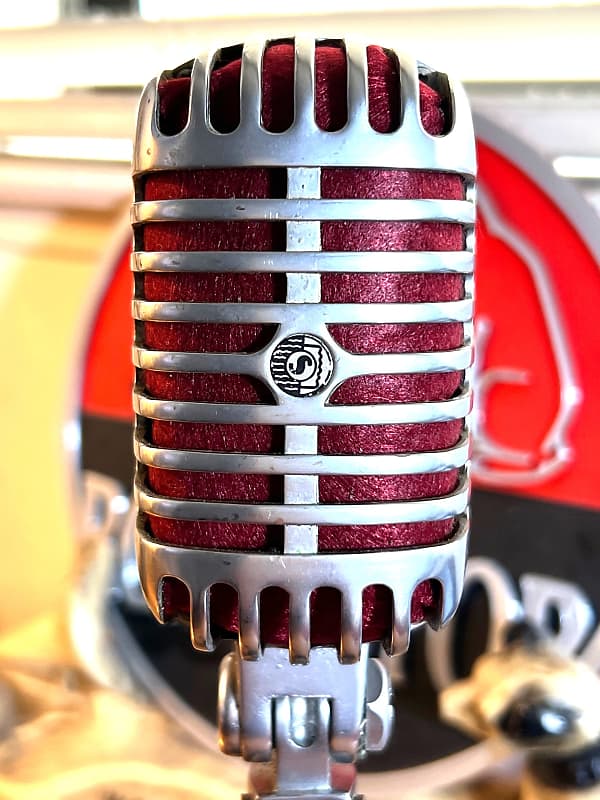 Vintage 1960's SHURE 55S Microphone, working great w/stand & | Reverb