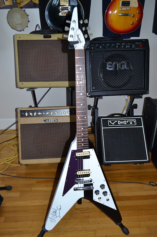 Gibson Flying V Guitar Refinished (Michael Schenker) Signed! | Reverb
