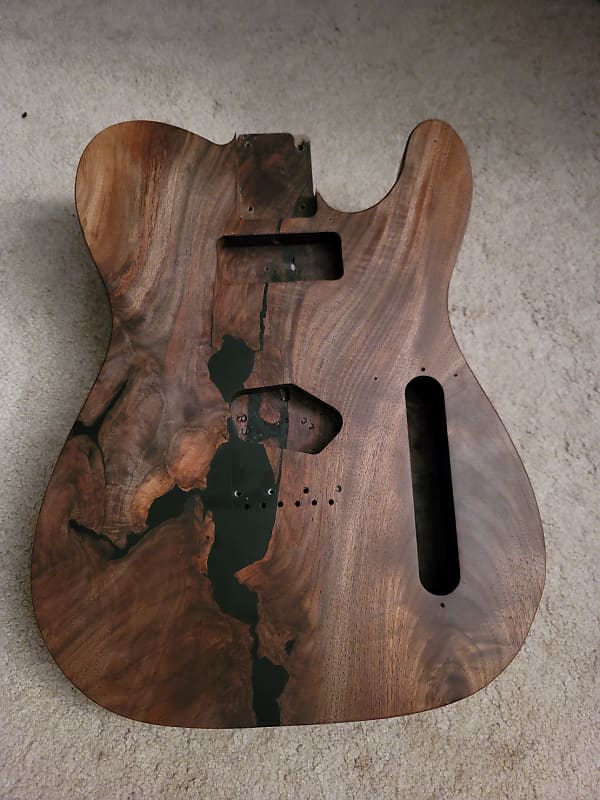 Figured Walnut Telecaster Body P90 | Reverb