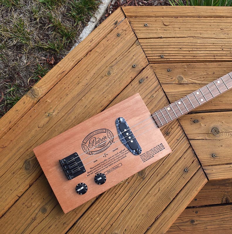 Cigar box guitar, 3-string electric guitar, cbg | Reverb