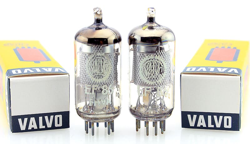 MATCHED PAIR 1965 VALVO EF86 6267 SILVER PLATE BEHIND MESH | Reverb