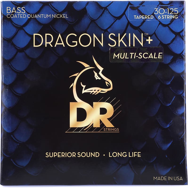 DR Strings Dragon Skin+ Coated Tapered Multi-scale 6-string | Reverb
