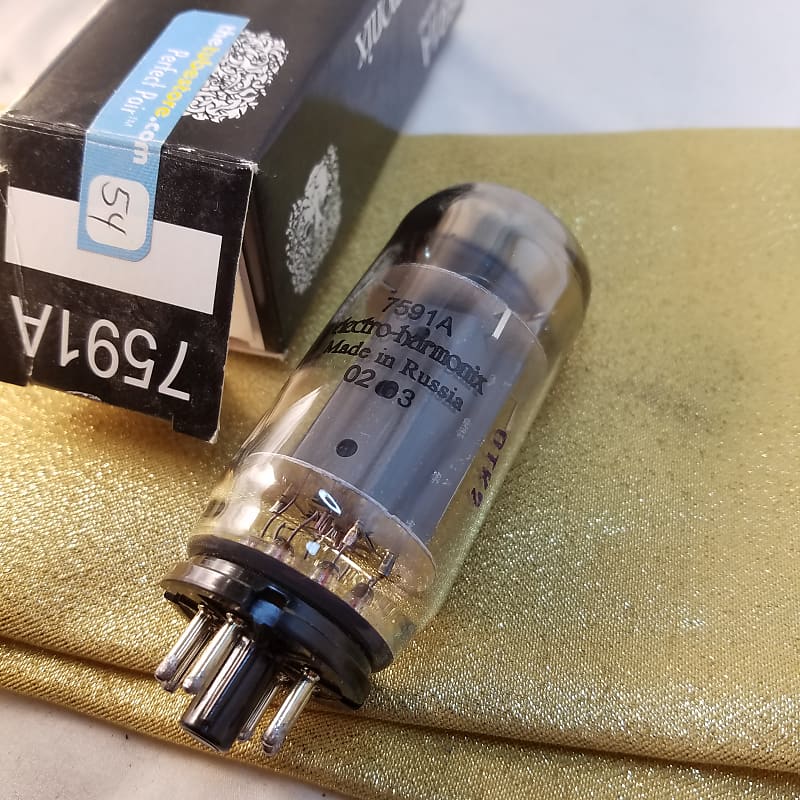 Electro-Harmonix Matched Pair (2) 7591A Beam Power tNOS | Reverb