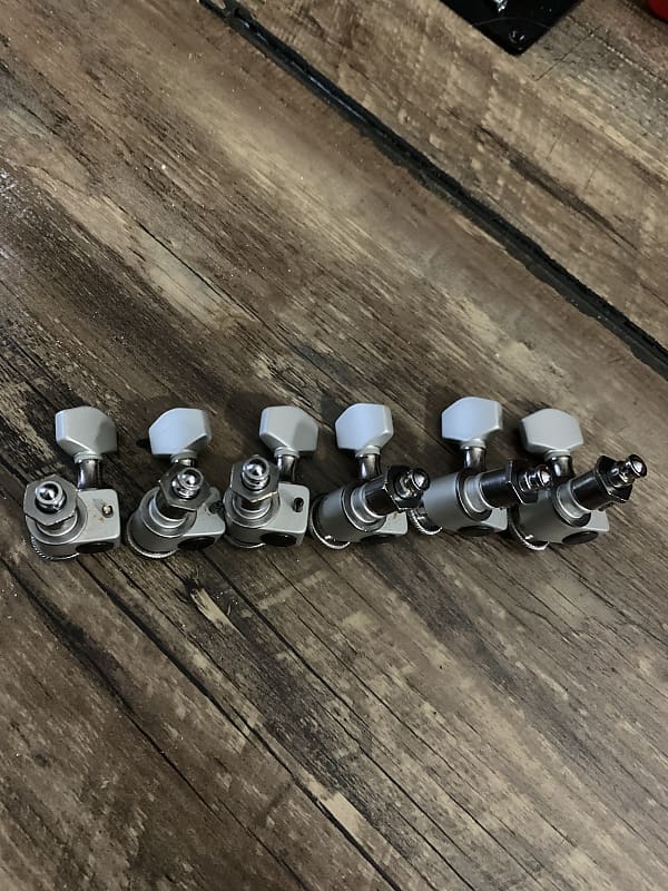 Sperzel Trim Lok Locking Machine Heads Tuners Satin Chrome - | Reverb