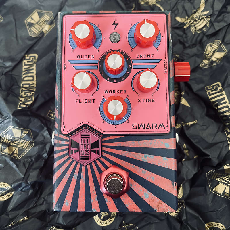 Beetronics Custom Shop Swarm Fuzz Guitar Pedal Hand-Painted | Reverb