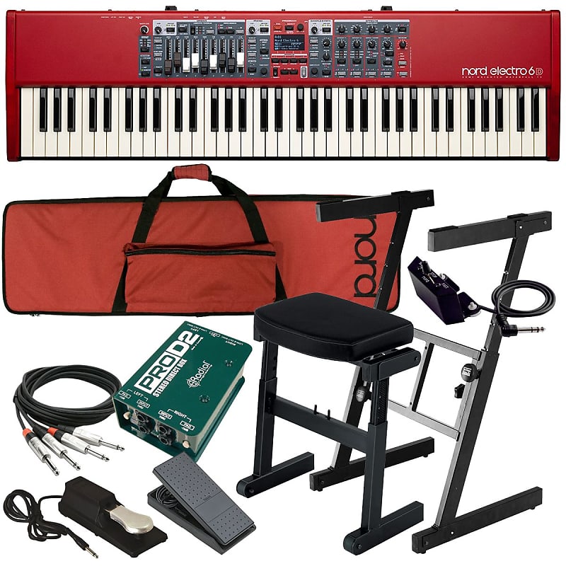 Nord Electro 6D 73 Stage Keyboard STAGE ESSENTIALS BUNDLE | Reverb