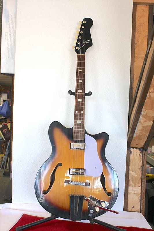 1960's Kent 551 Americana Guitar Sunburst With Gig Bag May | Reverb