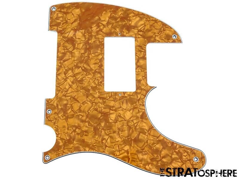 *NEW Gold Pearloid HUMBUCKER Telecaster PICKGUARD for USA | Reverb