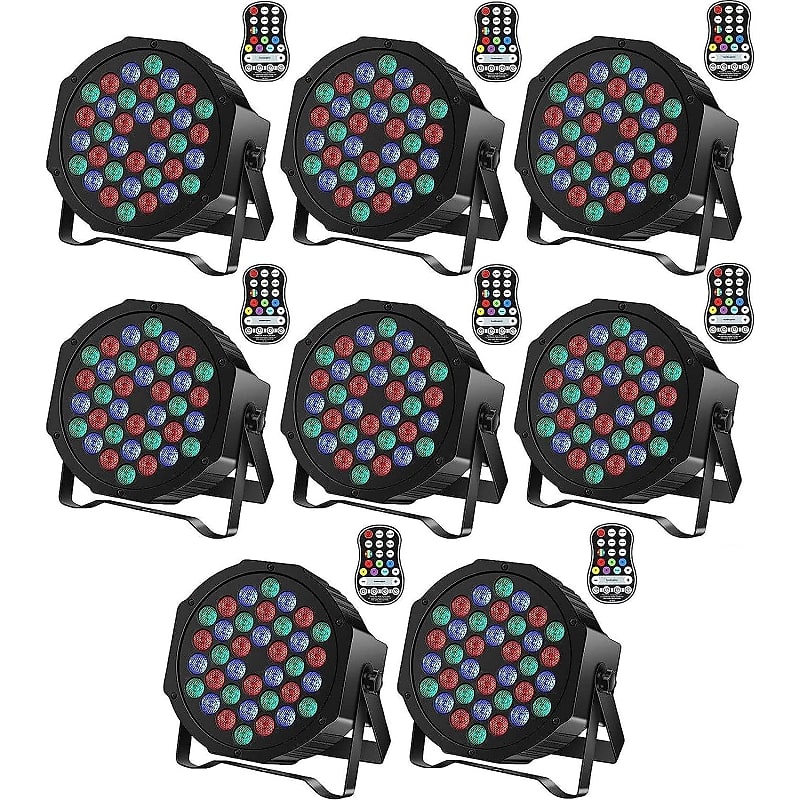 Rechargeable Par Lights 36W Rgb Battery Powered, Wireless Led | Reverb