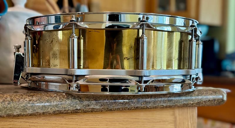 Pearl Free Floating Brass 14x5 Snare Drum | Reverb