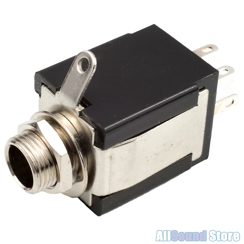 7-Lug 1/4" Stereo Box Jack, Enclosed for Guitar, Bass - | Reverb