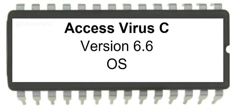 Access Virus C – Version 6.6 Firmware OS eprom Upgrade Repair | Reverb