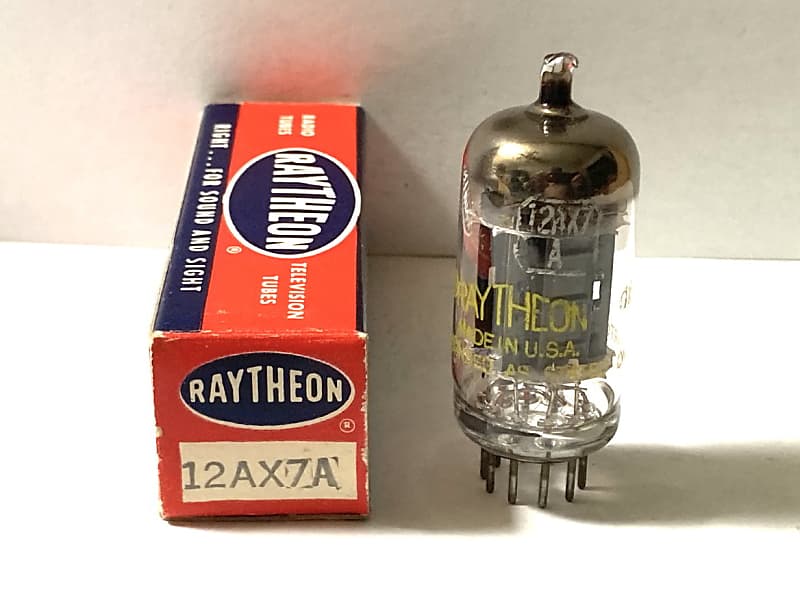 1960's Raytheon 12AX7 12AX7A ECC83 Black Plate Tube, High | Reverb