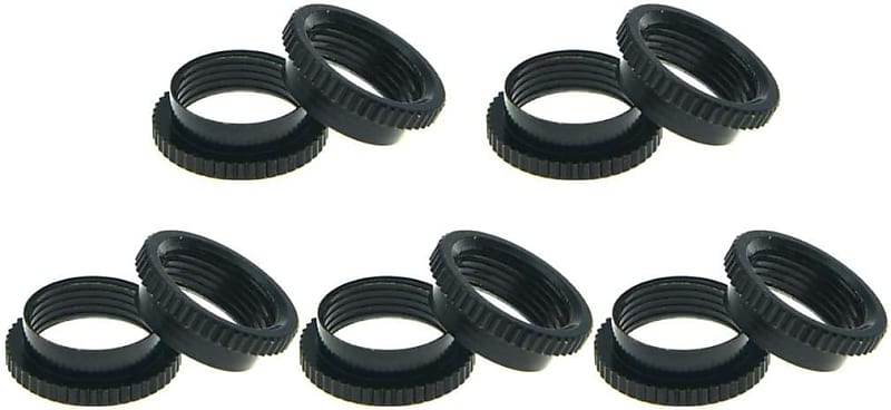 10pcs American Fine Knurled Deep Nut Guitar Toggle Switch Nut | Reverb