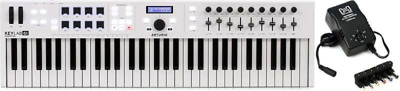 Arturia KeyLab Essential 61 61-key Keyboard Controller Bundle | Reverb
