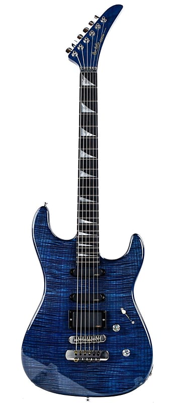 Peer Dellen Custom HSS Transparent Blue 1993 | Reverb