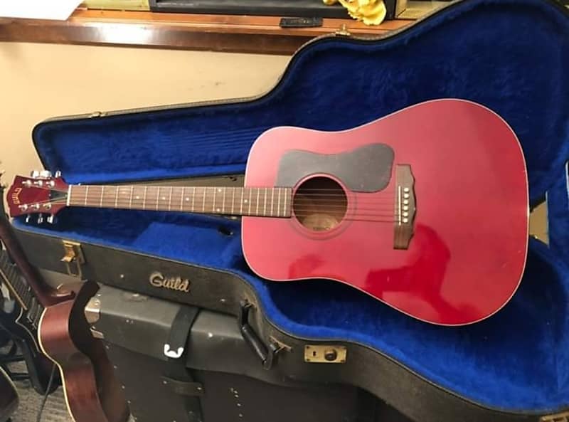 Guild D25C Cherry Red | Reverb