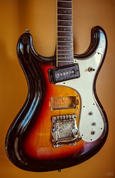 1968 Firstman Japan Mosrite Guitar MIJ 3 Tone Sunburst | Reverb