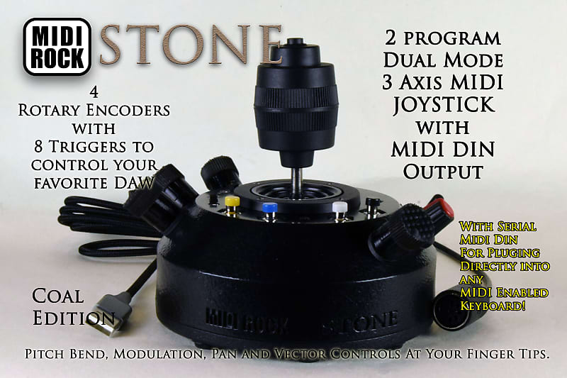 MIDI Joystick Pitch Bend/Mod, Vector Control, 4 Encoders and | Reverb