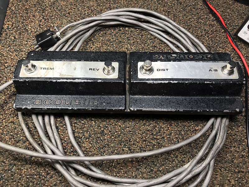 Acoustic 470 Four Button Footswitch 1970s | Reverb