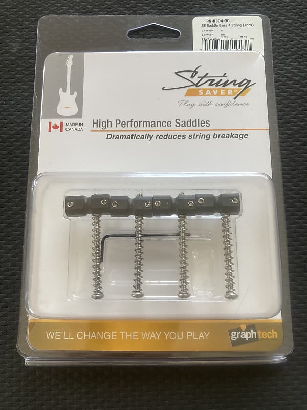 Graph Tech PS-8304-00 String Saver Bass Saddles 4 String 2021 | Reverb