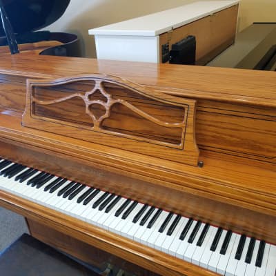 Samick SU-143 Upright Piano Oak | Reverb