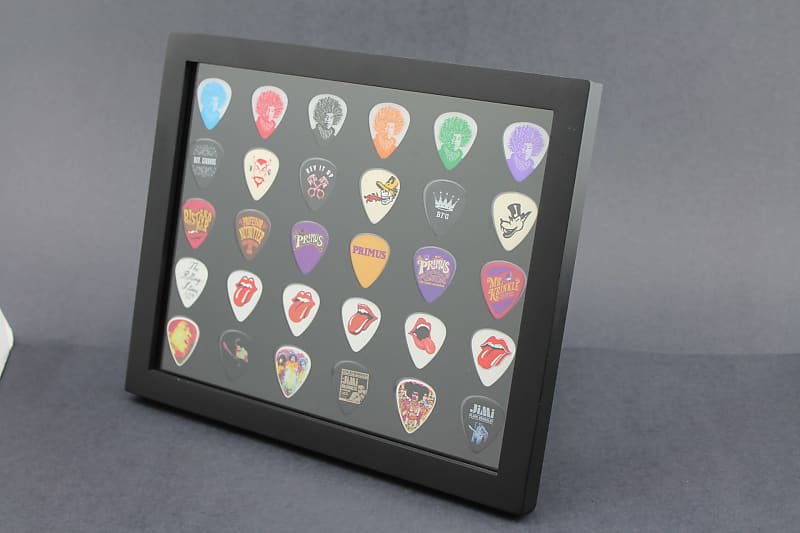 Plectrum Spectrum™ 8" x 10" Black Guitar Pick Display Insert | Reverb