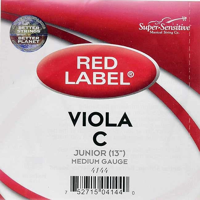 Super Sensitive Red Label 4144 Viola C String Junior | Reverb