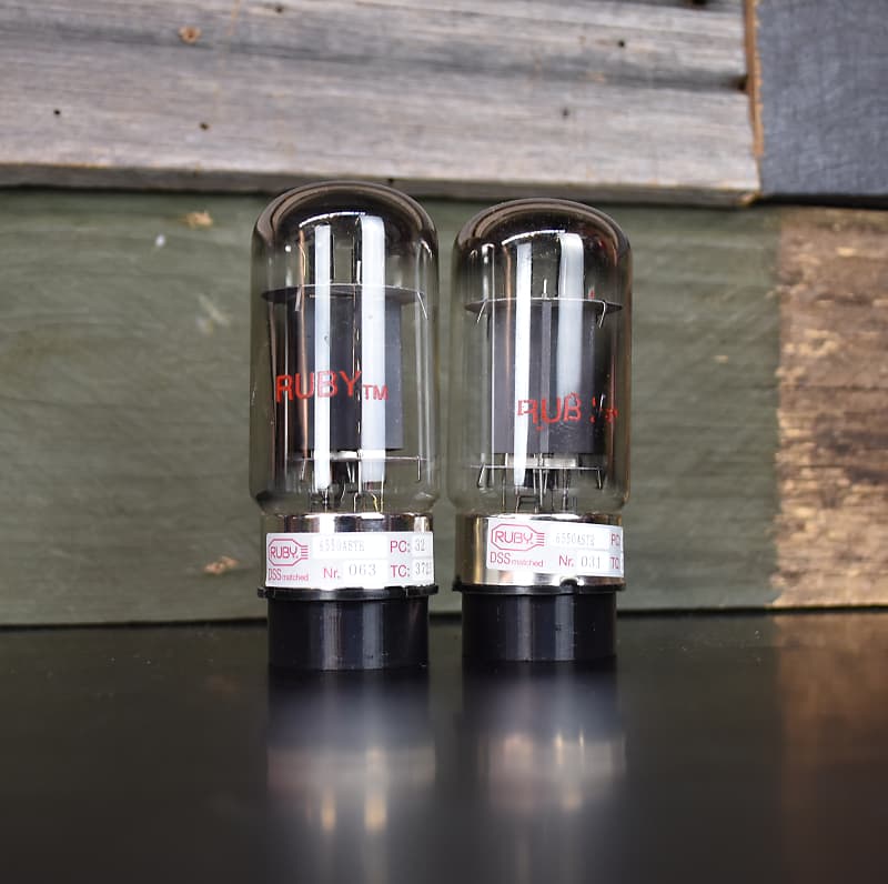 Ruby 6550ASTR Tubes - Matched Pair | Reverb