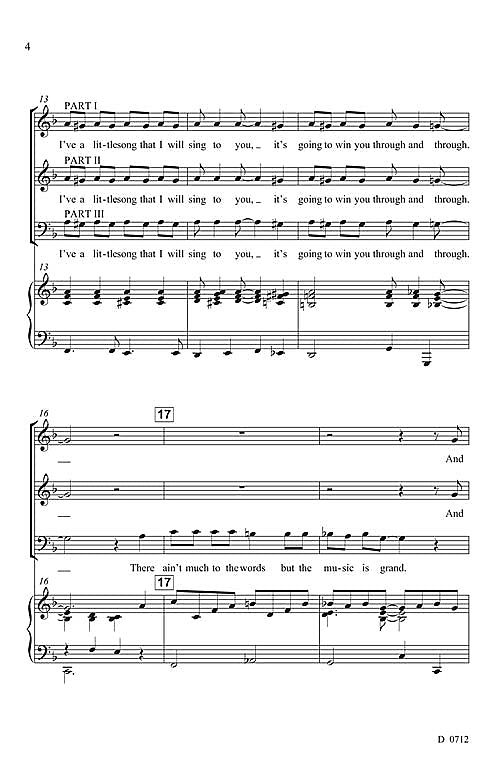 Ja Da Ja Da Jing Jing Jing 3 Part Mixed Arranger Greg Gilpin | Reverb