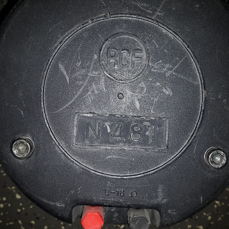 Vintage RCF N481 High Frequency Driver Made in Italy Black | Reverb