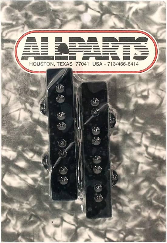 Allparts PC-0953-023 Pickup Covers for Jazz Bass - Black | Reverb