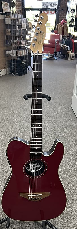 Fender Telecoustic - Red | Reverb