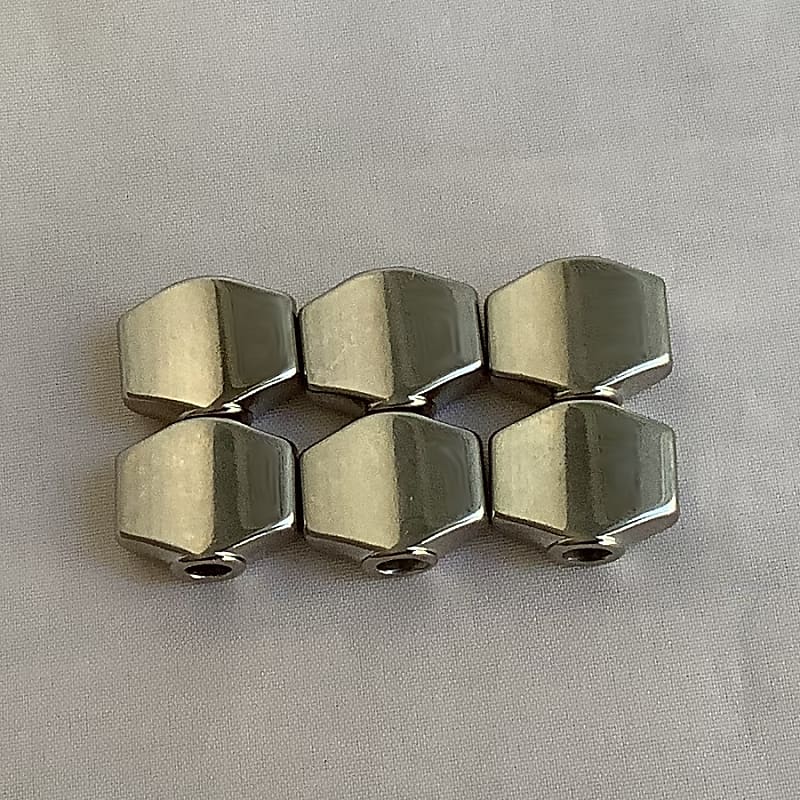 Sperzel Replacement Tuner Buttons, #6 Nickel, Set of 6 | Reverb
