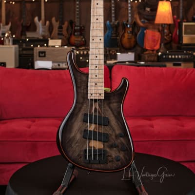 Roscoe LG3000 4 String Bass - With Beautiful Buckeye Burl Top | Reverb