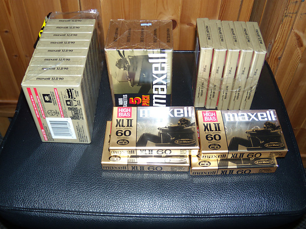 Maxell XL II New Old Stock cassette tapes Sealed 60 and 90 | Reverb