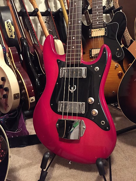 Epiphone ET-280 1973 Red Vintage Bass Japan Matsumoku Aria | Reverb